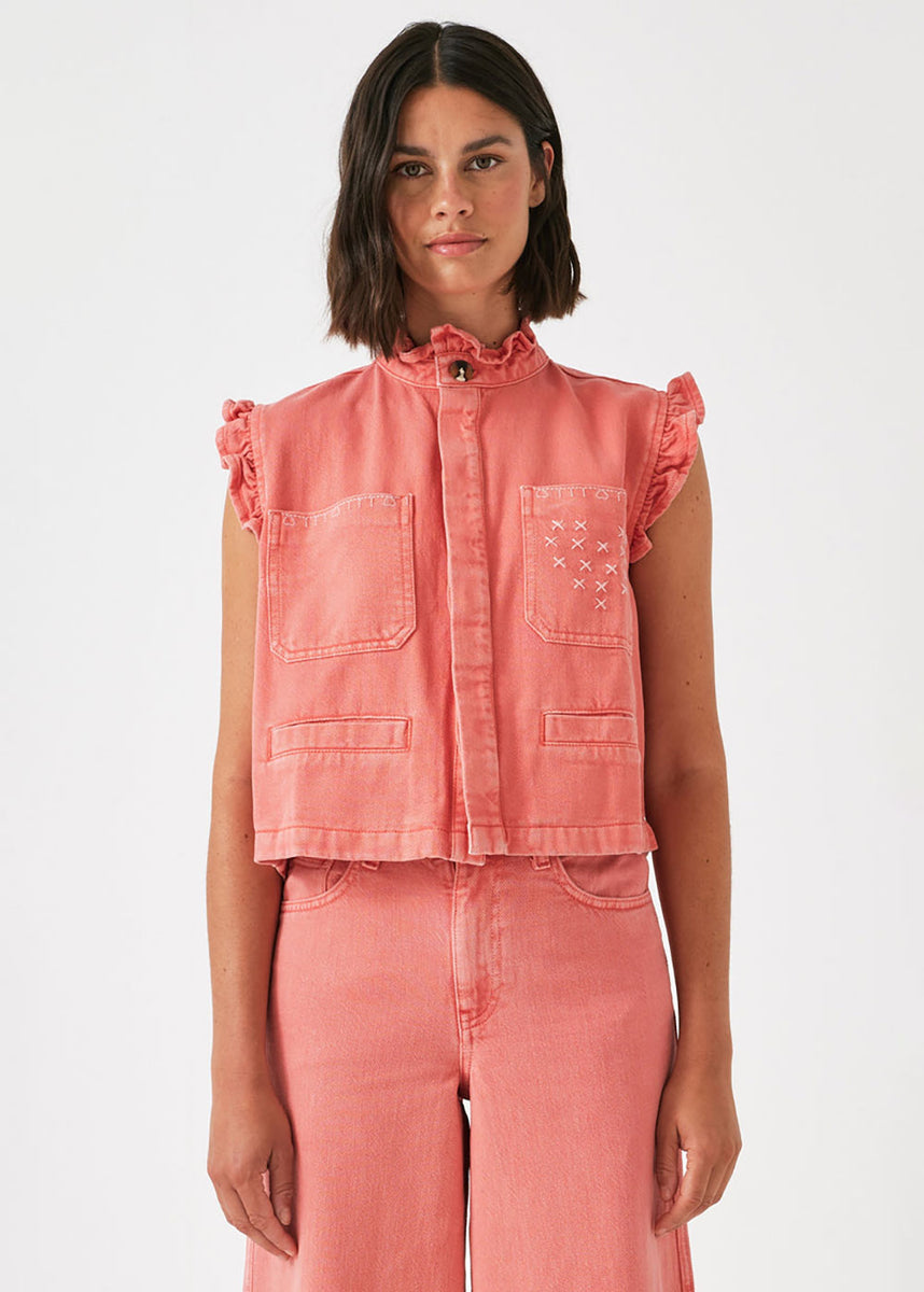 Dear Pablo Waistcoat - Mineral Red – KitiCymru