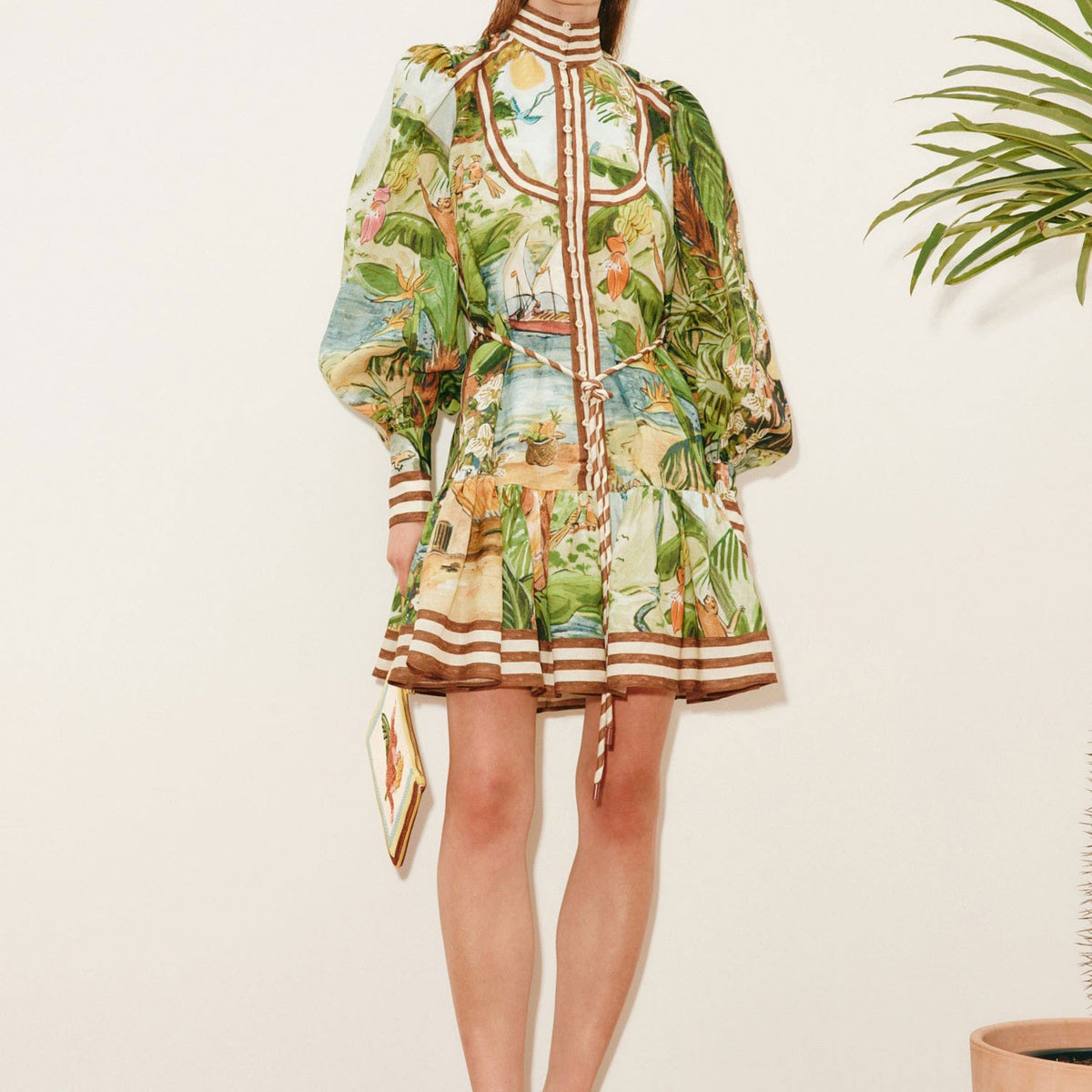 Alémais Toucan Tango Mini Dress